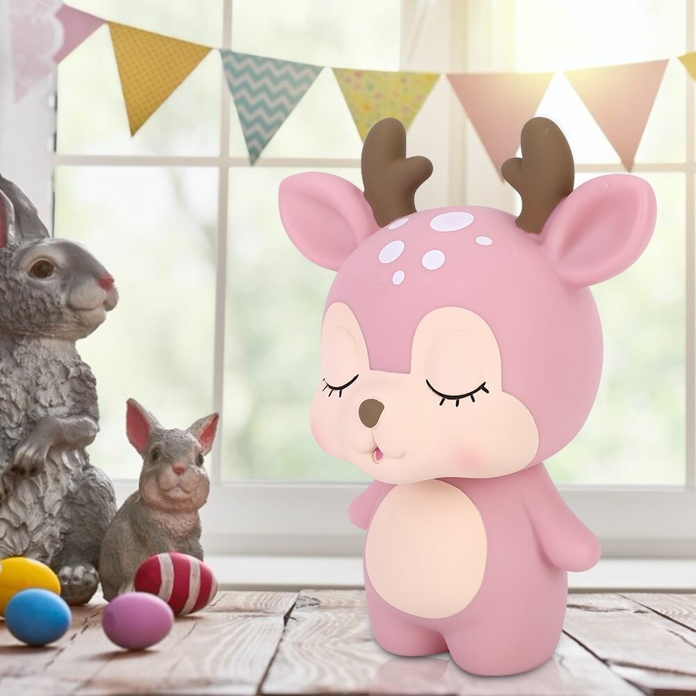 Инновационный милый мультяшный олень в форме копилки, банка для экономии денег, украшение для дома, подарок