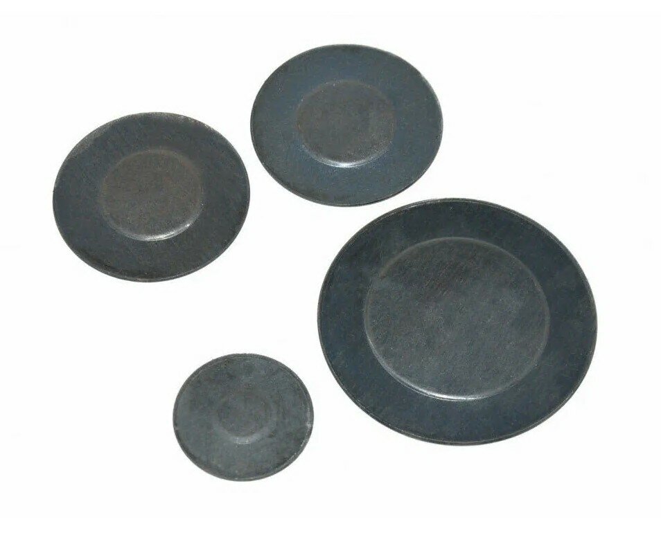 Комплект крышек 4 шт. на горелки плиты Лада, Terra 14.120, 5404, оксидированные