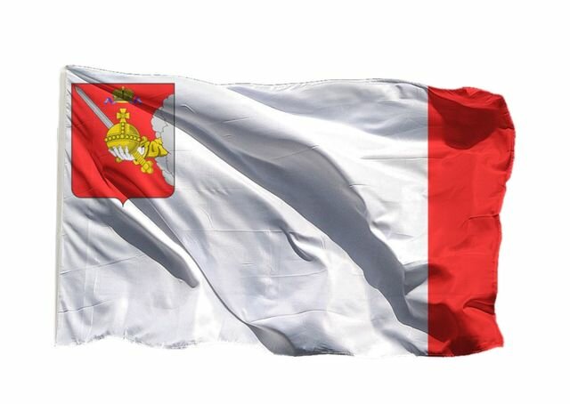 Флаг Вологодской области, 70х105 см - для ручного древка