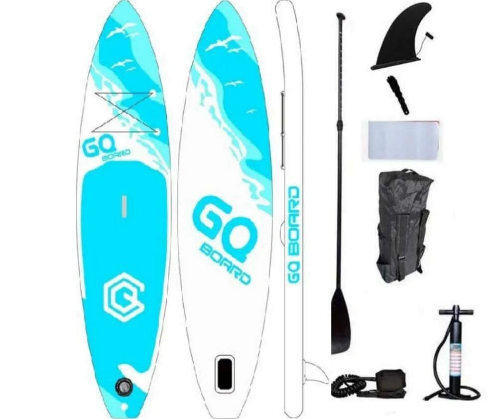 SUP Board для плавания борд GQ Sky / Сап доска надувная / Сапборд двухслойный