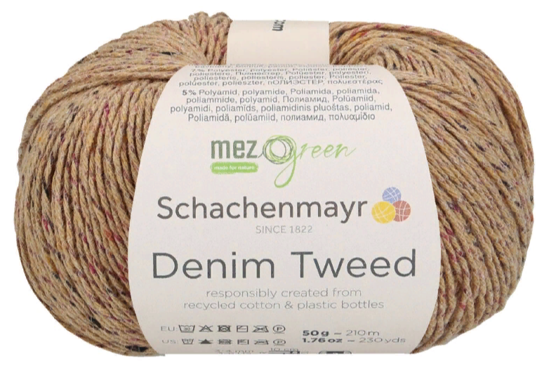 Denim Tweed /Деним Твид/ пряжа Schachenmayr, MEZ, 9807401 (00005, kamel (верблюд), белый/коричневый/розовый/фиолетовый)