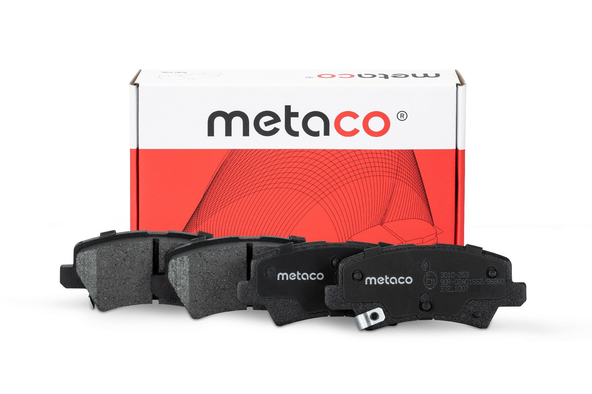 Колодки тормозные задние дисковые к-кт Metaco 3010-263