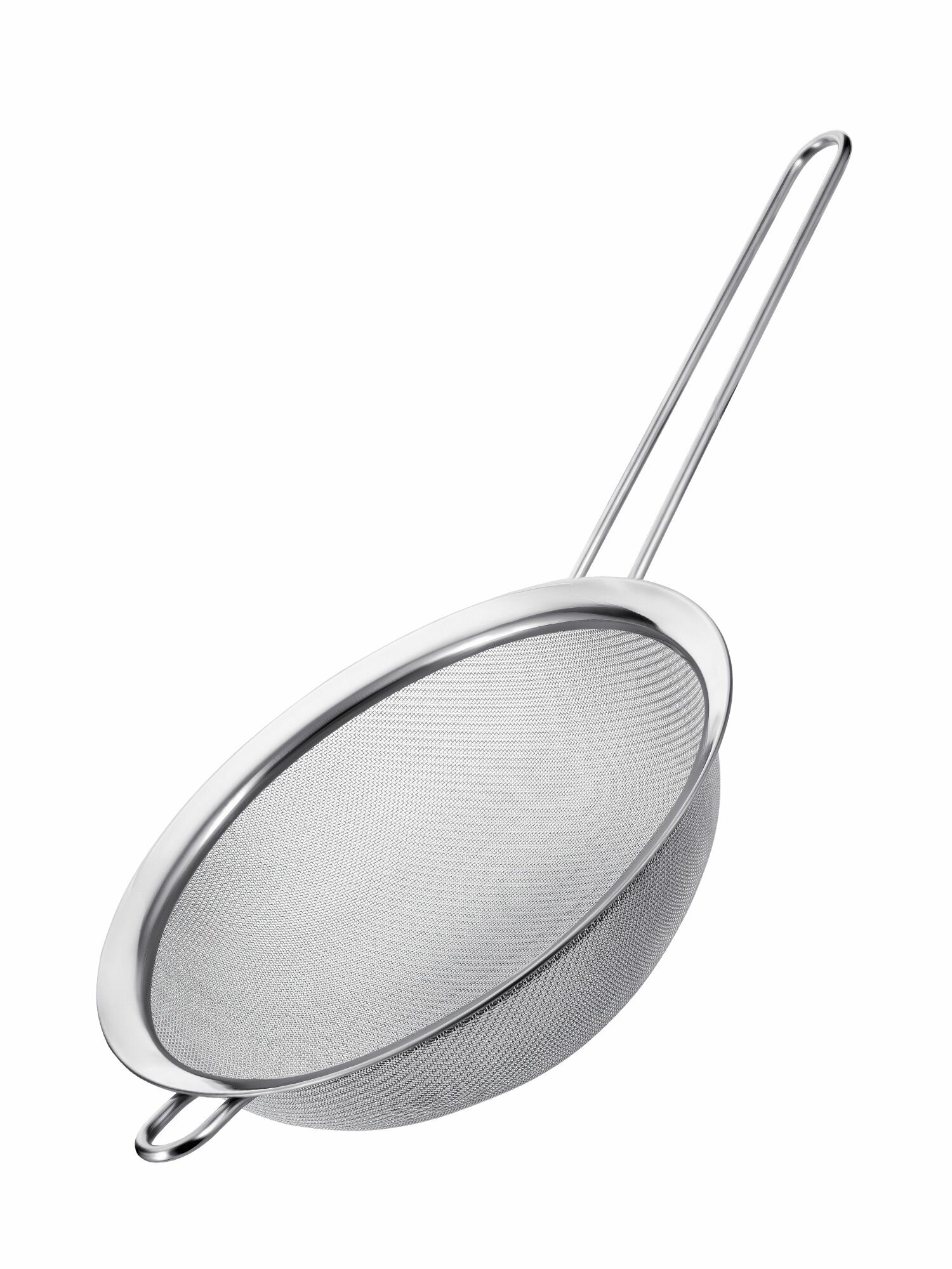 Сито для процеживания муки и песка на кухню металлическое 20 см Linea PRONTO, сетка для промывания макарон и риса из нержавеющей стали