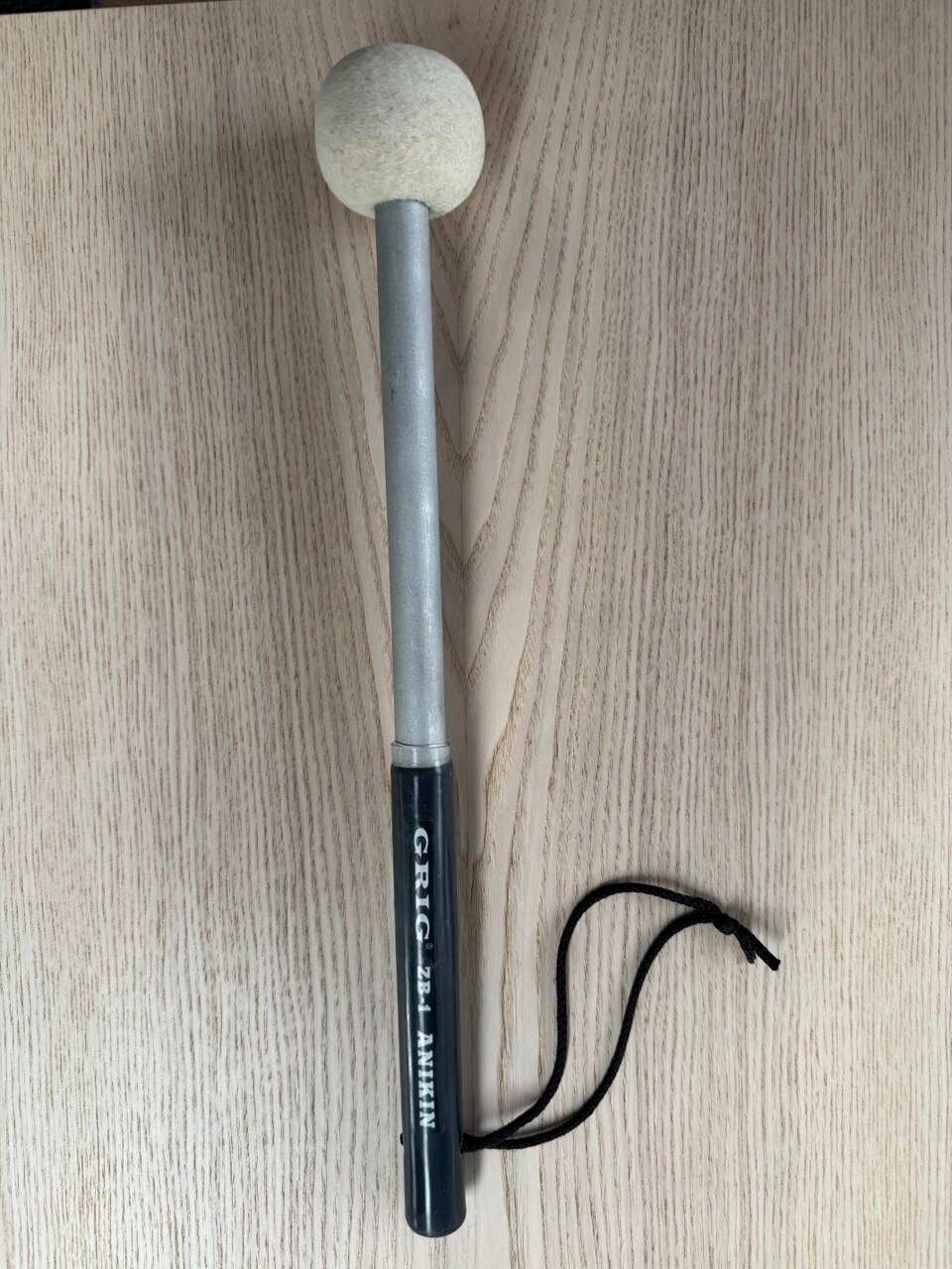 GKM-A Колотушка для маршевого барабана, круглая, ручка дюраль, Grig