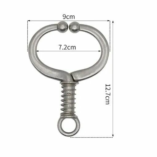 Носовое пружинное кольцо для КРС коров быка. Зажим для носа септум для телят бычков.