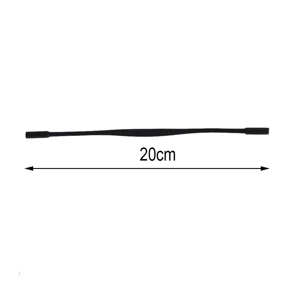 Силиконовые ремешки для очков карамельных цветов Черный, black-20cm