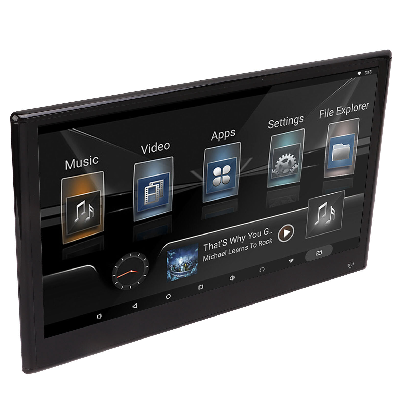 13,3-дюймовый универсальный автомобильный монитор с креплением на подголовник, развлекательная система на заднем сиденье, 2 ГБ, 32 ГБ для Android 9,0