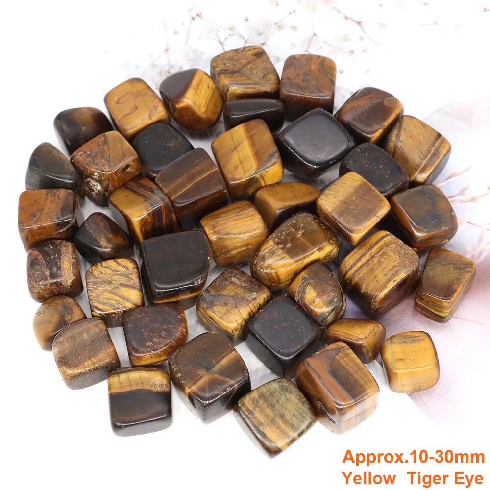 Набор камней Yellow Tiger Eye, 100г