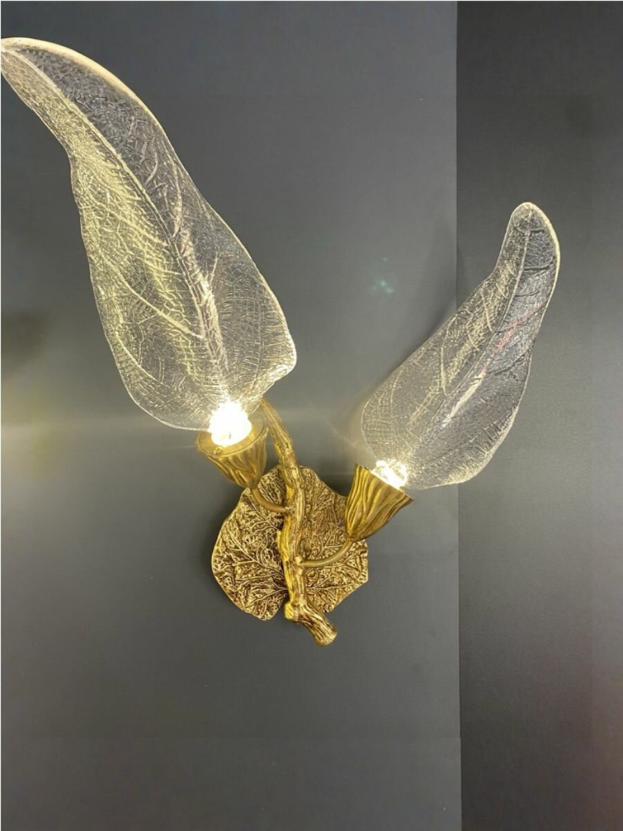 Бра настенный светильник LED 6Вт Burdock 2 золотой Blesslight — фото 1