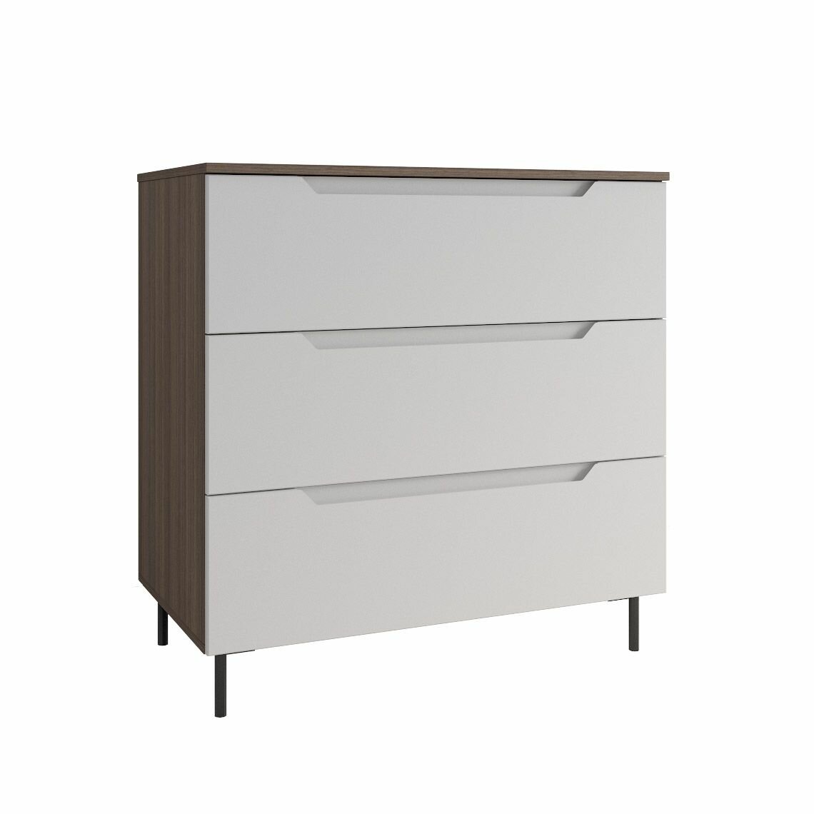 МС Роза / Комод 900 Тренто Белый софт (Базовая комплектация) (ДСВ)