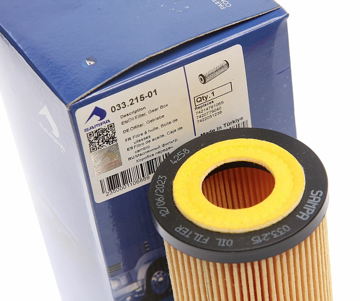 Фильтр масляный КПП для Рено Керакс, Магнум Вольво арт 03321501 SAMPA