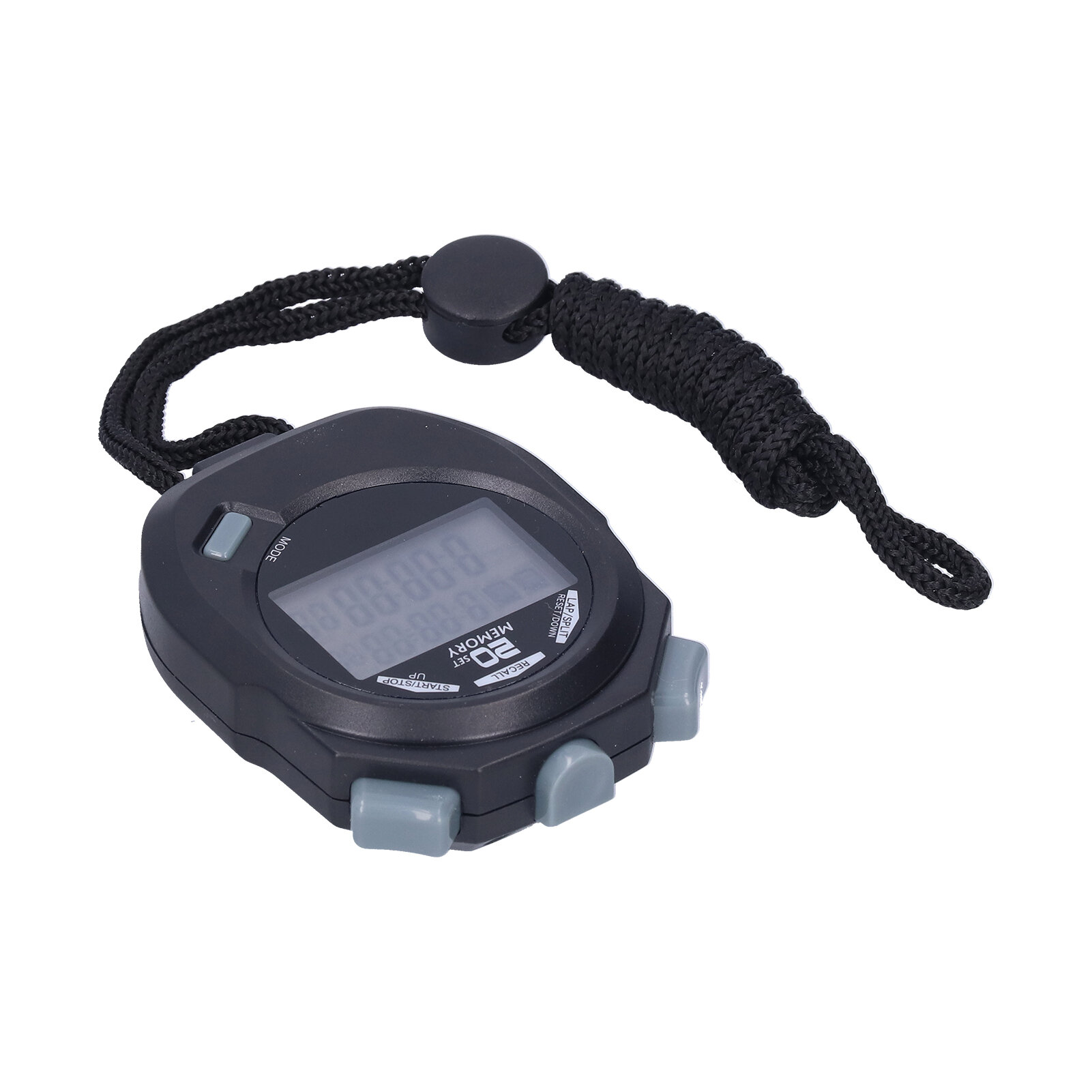 Спортивный электронный секундомер с высокой точностью (1/100 секунды), цифровой хронограф, таймер, 12/24-часовая система.