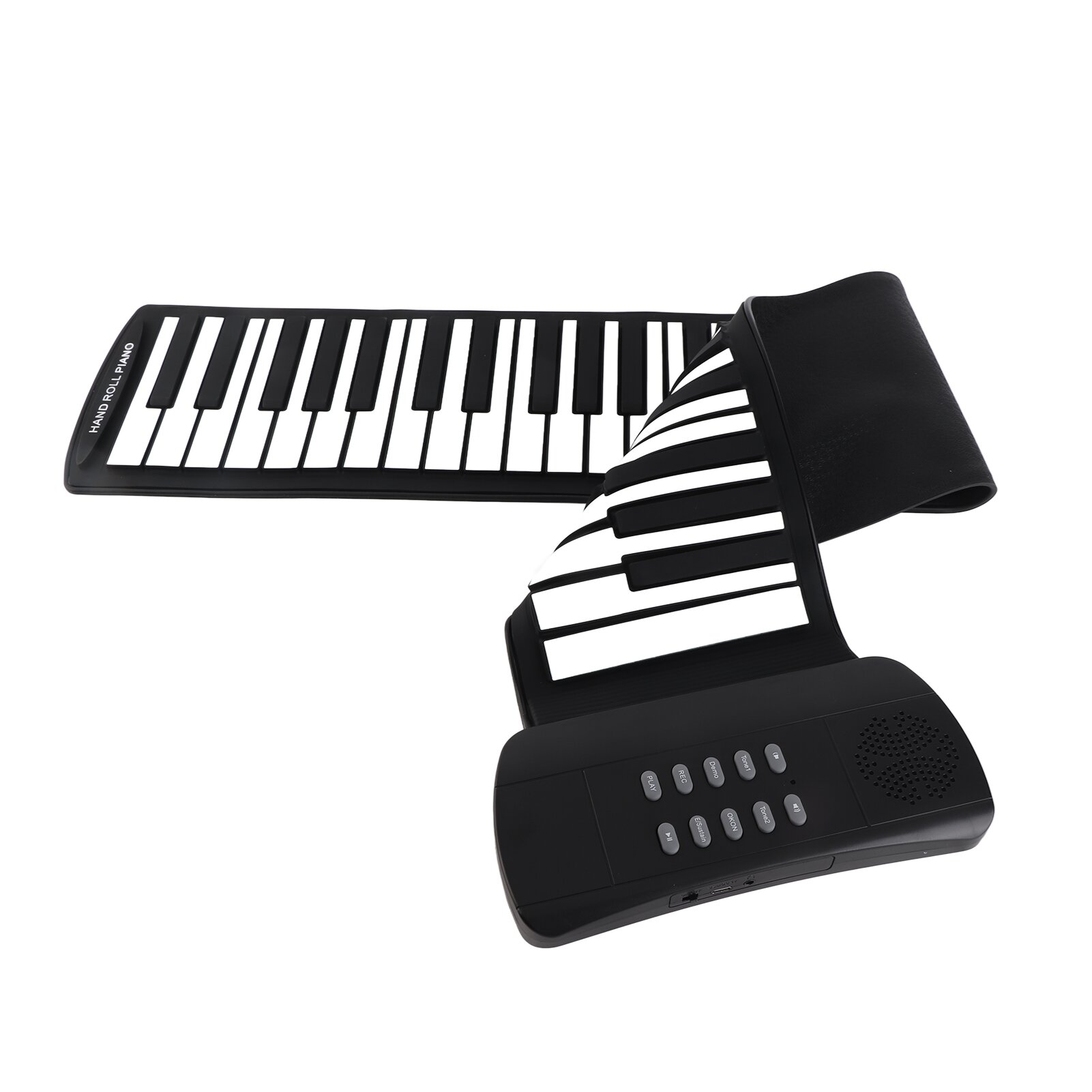 Складное пианино со встроенным динамиком, 16 тембрами, 6 демо-версий, поддержка записи, сустейн, разъем для наушников, бесшумная ручная работа, складная гибкая силиконовая электронная клавиатура.