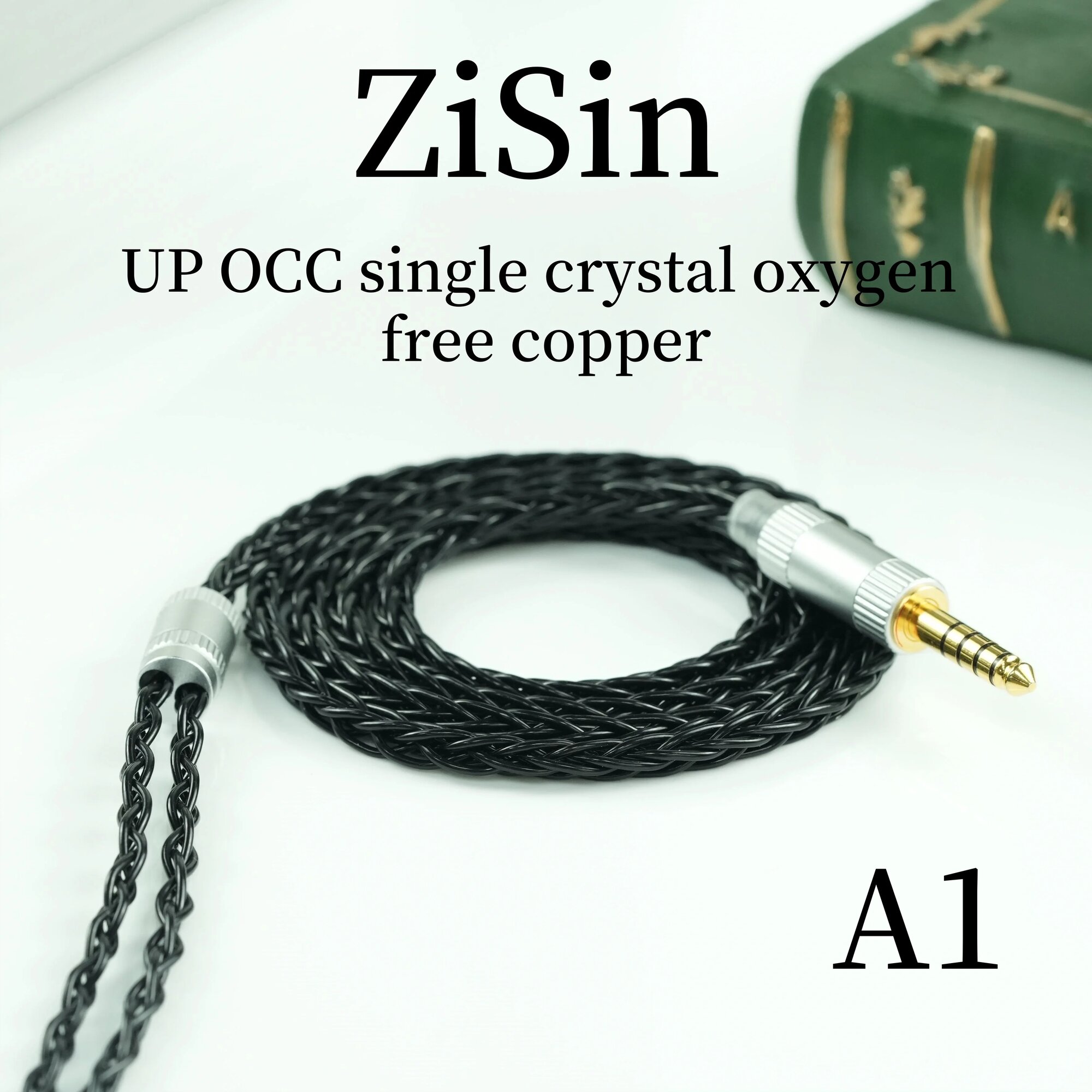 ZiSin 8-ядерная аудиокабель для наушников 1,23 м 0,78 2-контакта A1 A2 4.4mm0.78 2pin