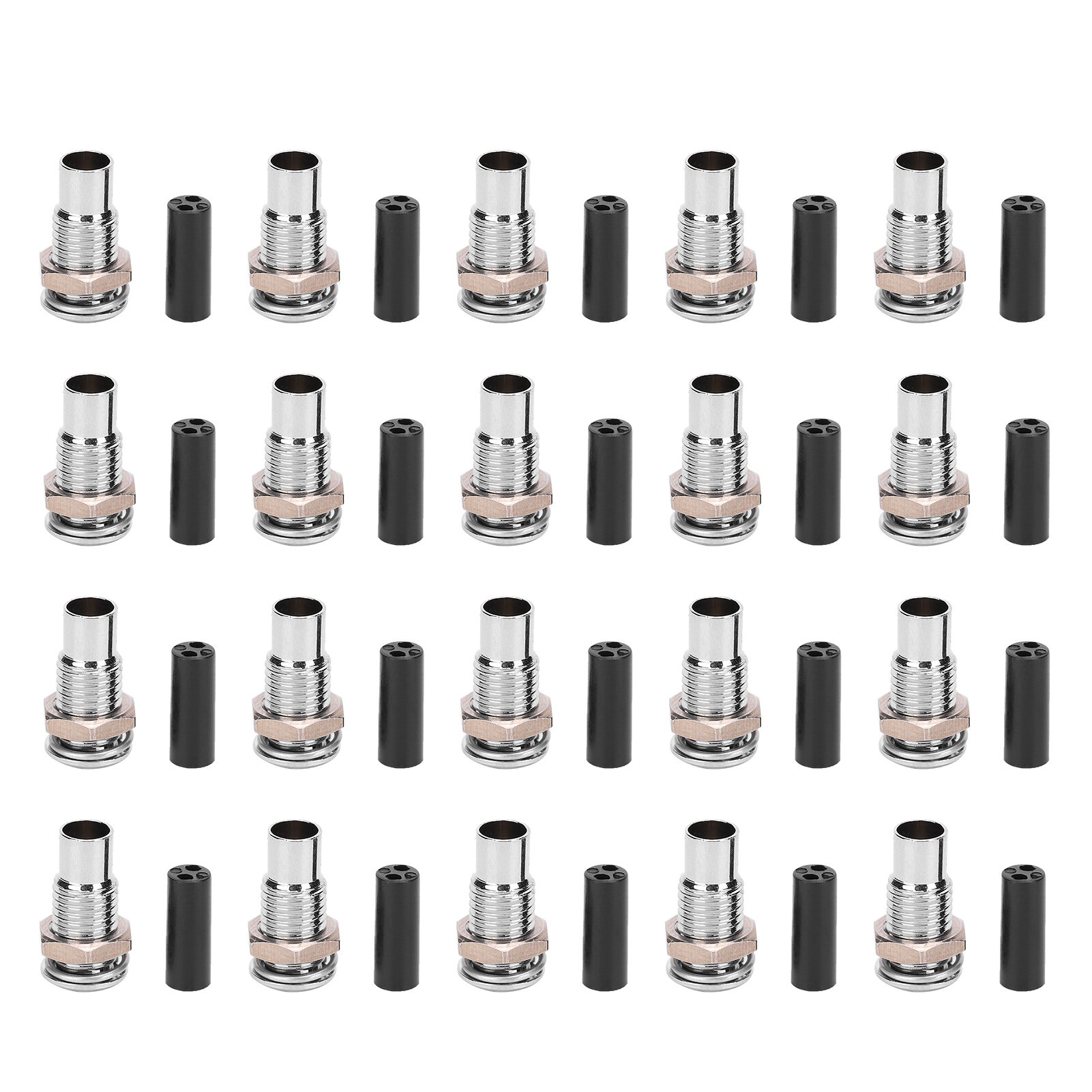 Двадцать держателей светодиодов безель крепление плоское металлическое латунное основание 3 миллиметров