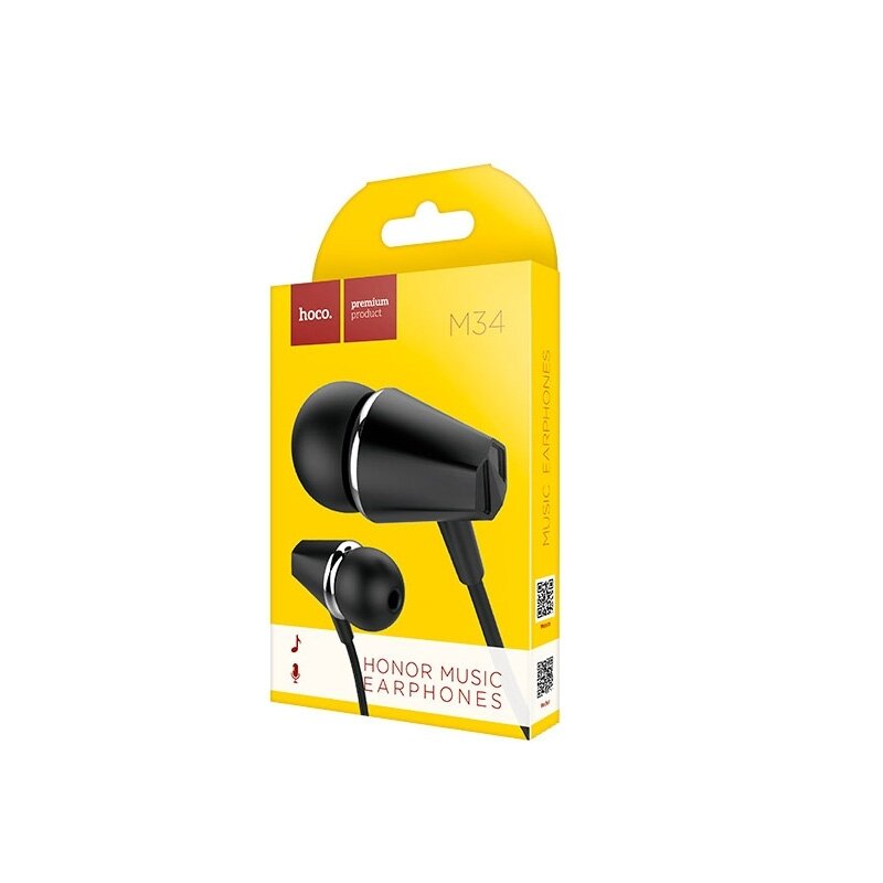 Проводные наушники Hoco M34 черный