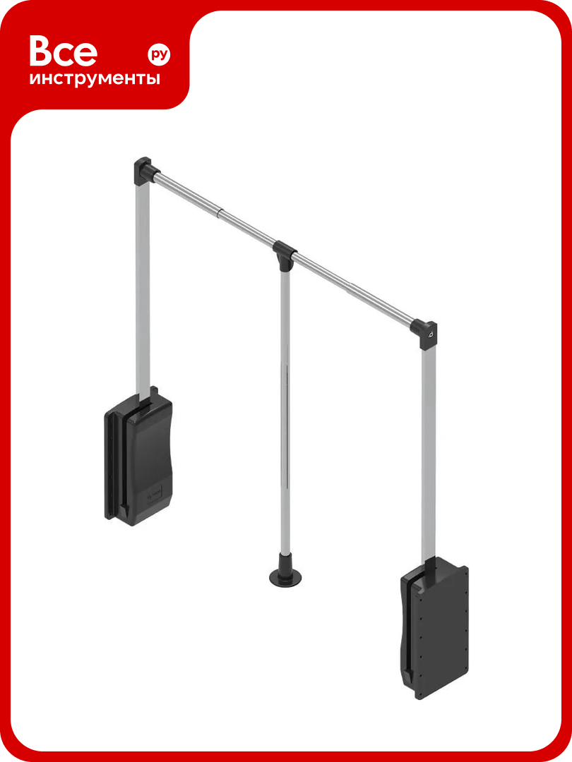 Пантограф REJS LIFTER Basic 890-1220, металл хром/ пластмасса, черная TA01.0074.08.052, избавления