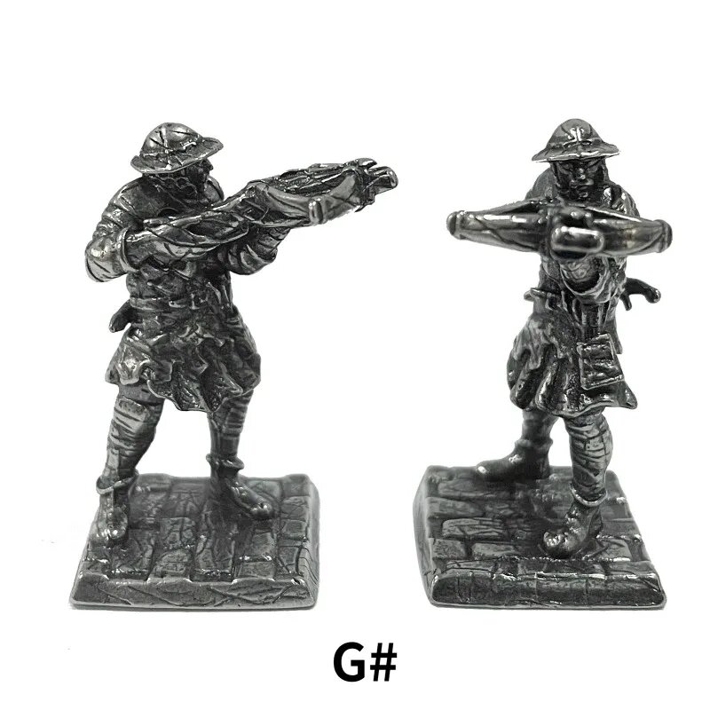 Солдаты с арбалетом, фигурки из меди, цвет G-1PC
