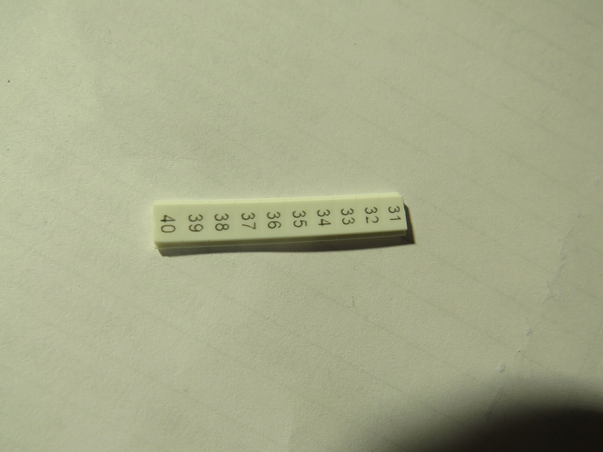 Маркировочная планка Phoenix Contact Zack ZBF, плоская, 0801407:0031