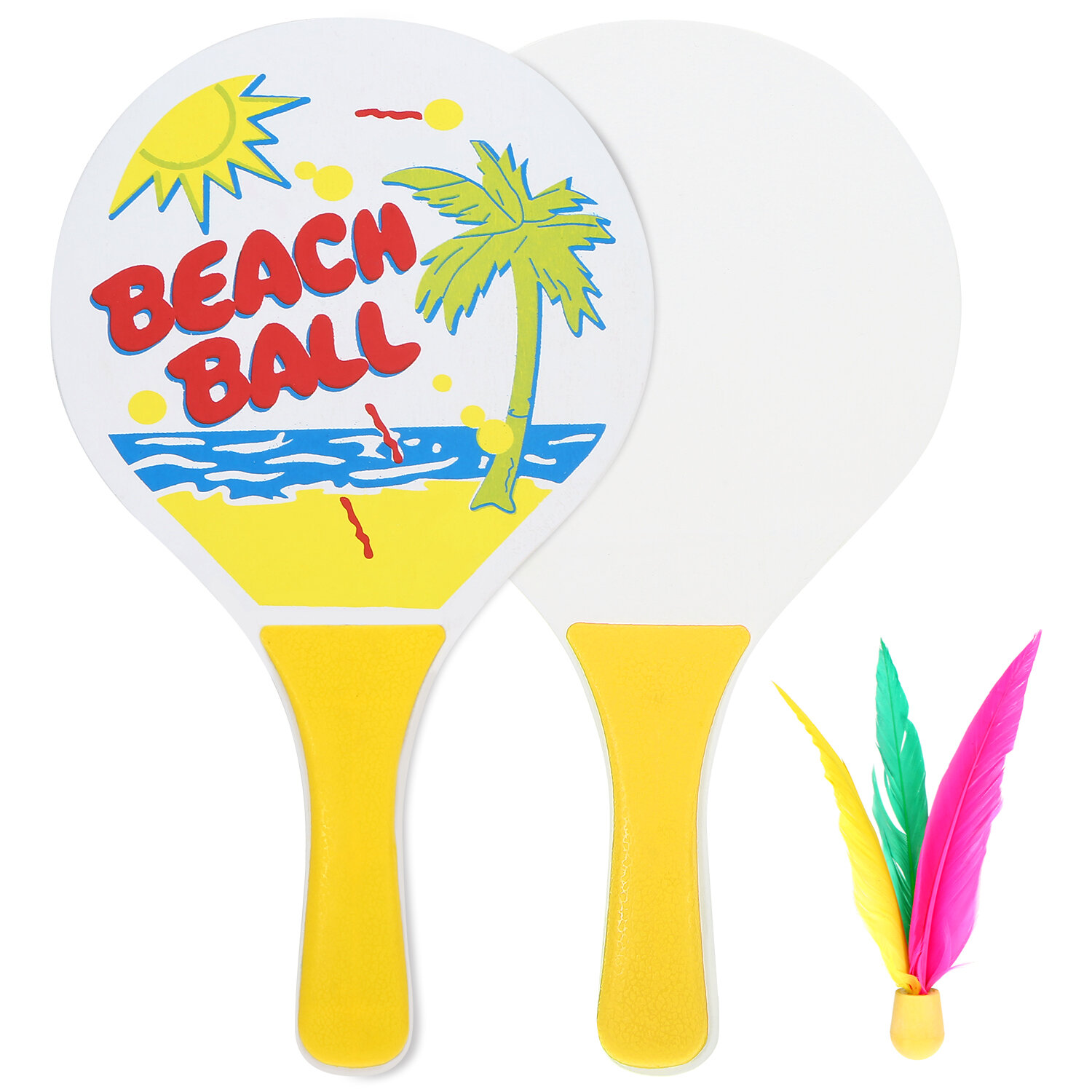 Весёлая ракетка для крикета и бадминтона из пяти слоёв тополя