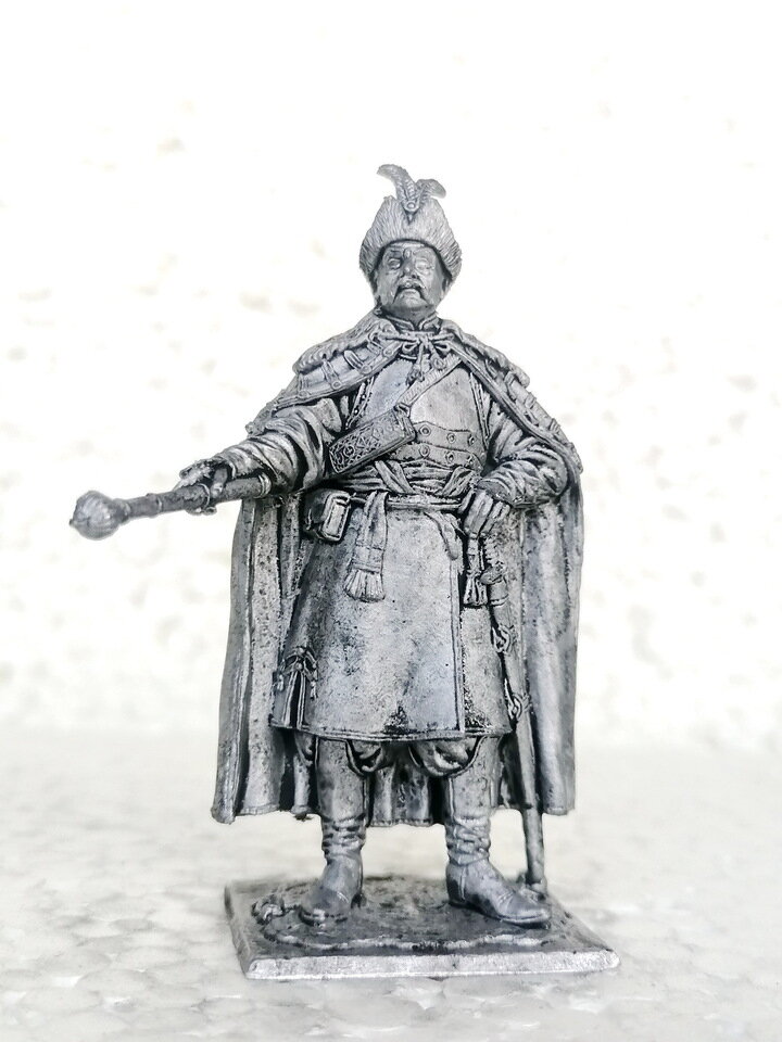 Статуэтка - Фигурка "Тарас Бульба, Запорожский Казак Полковник, оловянный солдатик 54 мм"