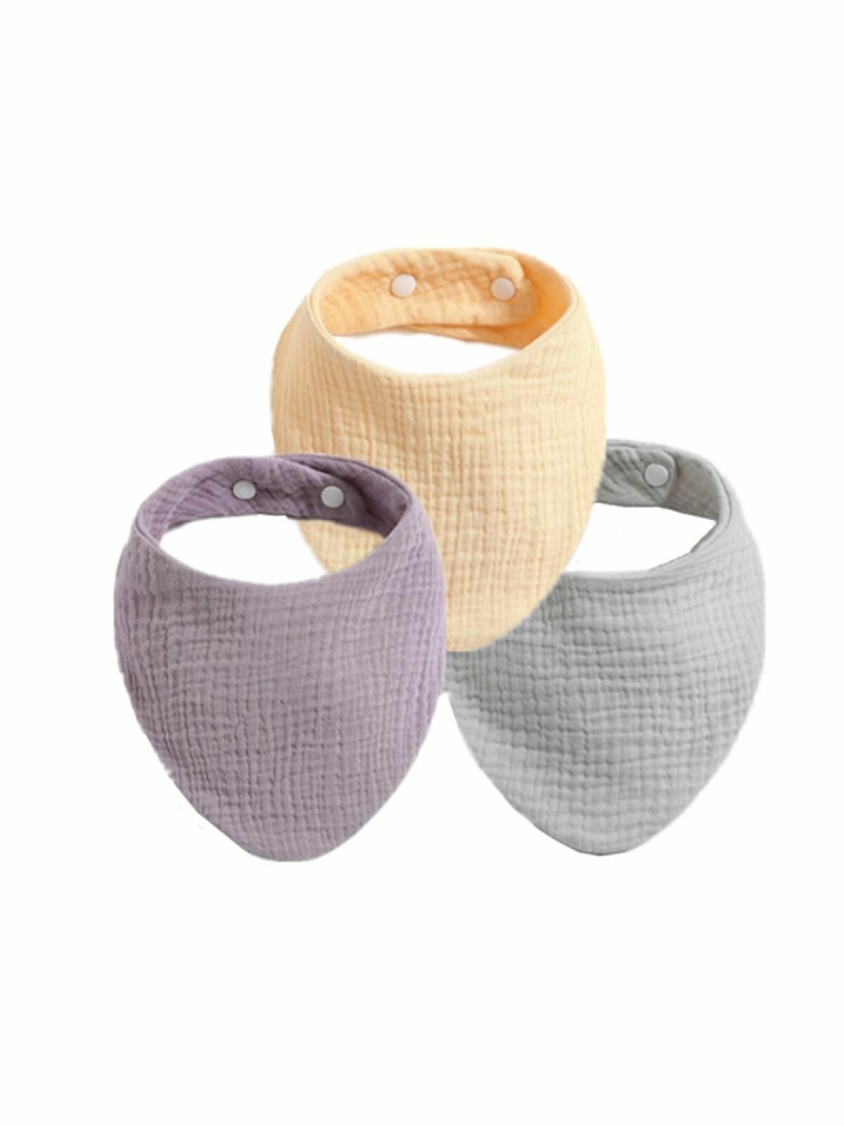 Детский хлопковый слюнявчик, 8