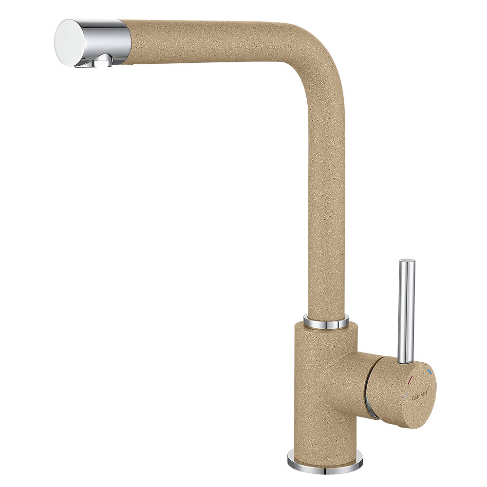 Смеситель для кухни GranFest 3651, песочный
