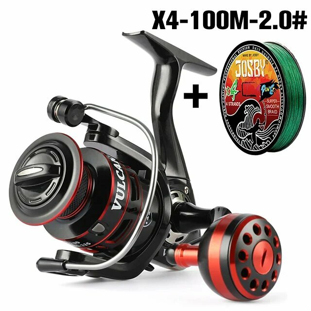 JOSBY безынерционная катушка для спиннинга XV 13+1BB Черный, Серия 5000, Only Reel