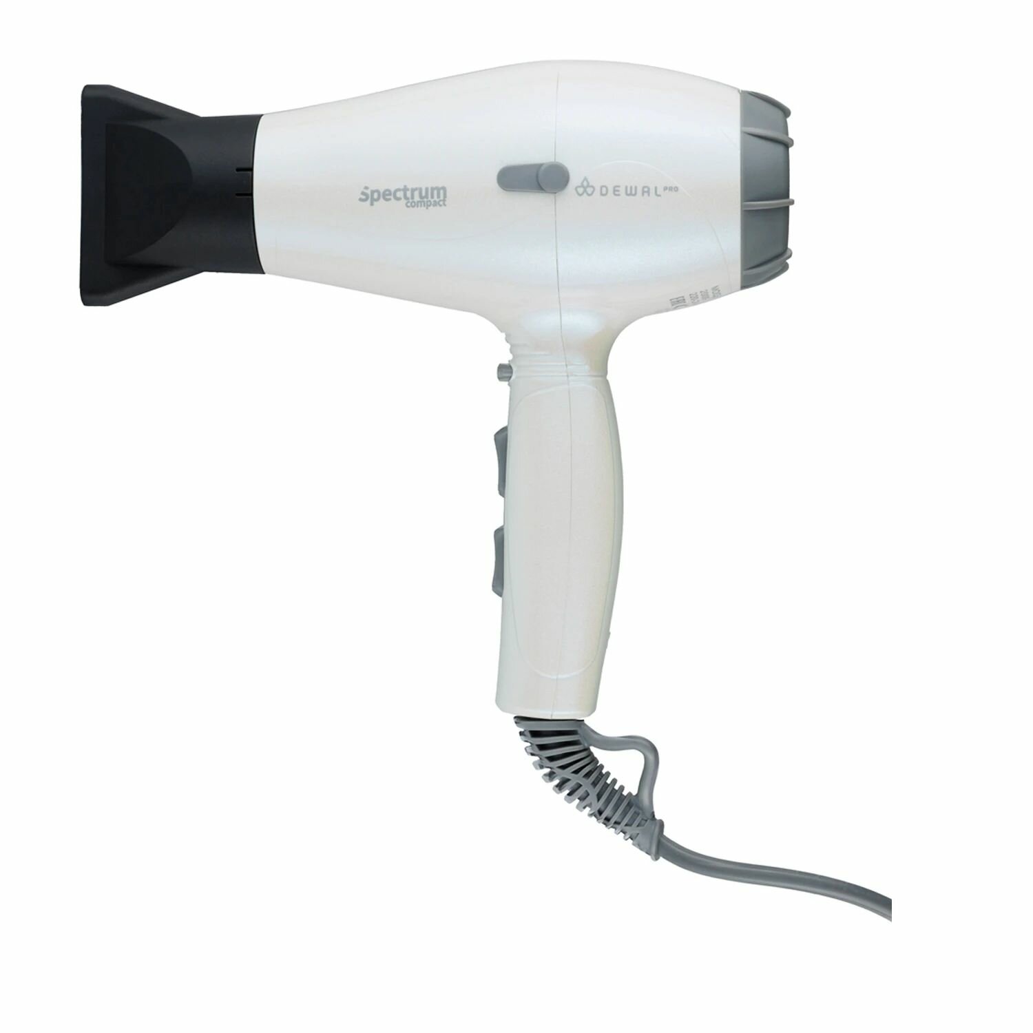 Профессиональный фен Dewal "Spectrum Compact Pearl" 03-109, ионизация воздуха, 2 скорости, 3 температурных режима