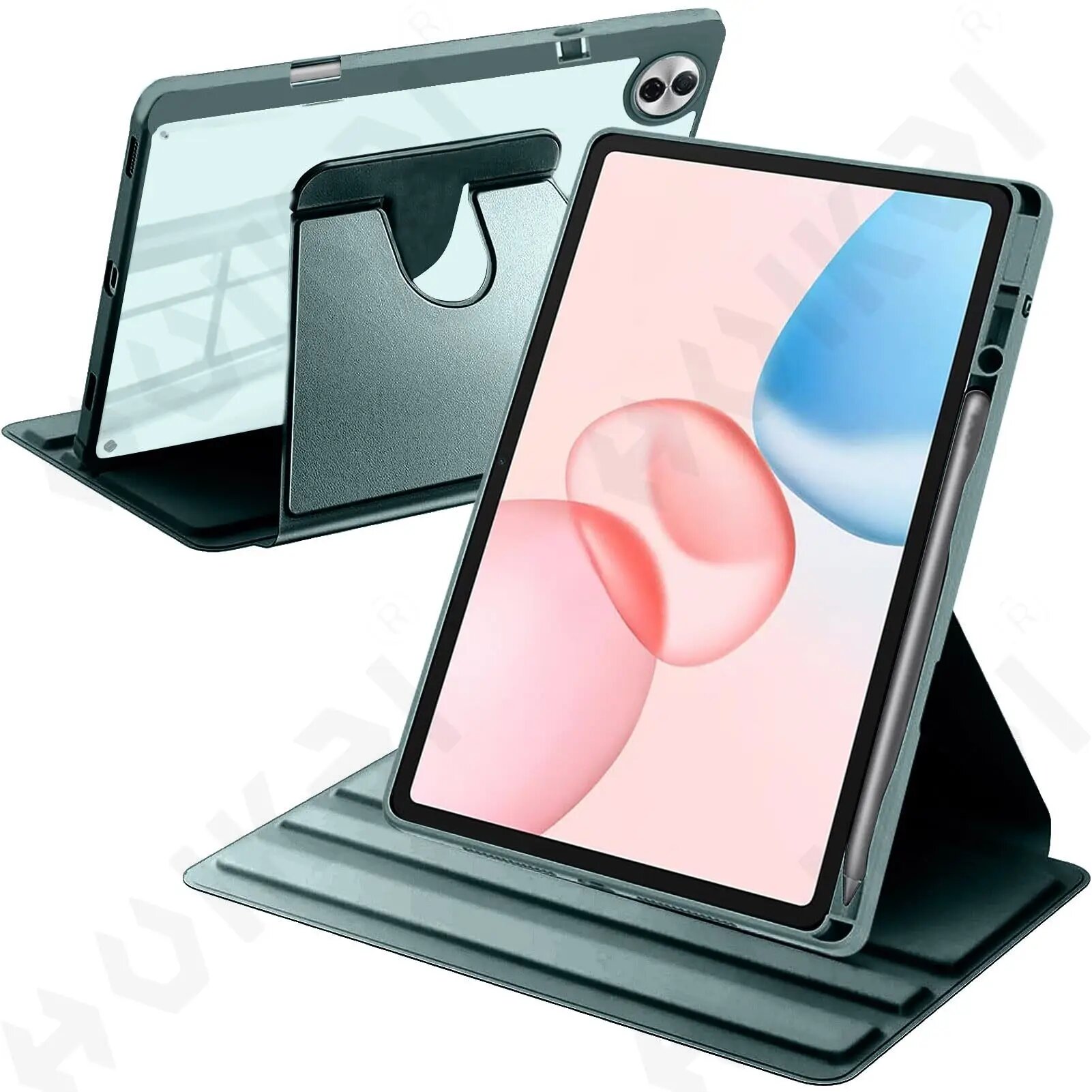 Чехол FAXYSON для Honor Pad 10 Magic Pad 3 X9 Pro X9A 2 V9 с Honor Pad 8 12 inch, Dark Green