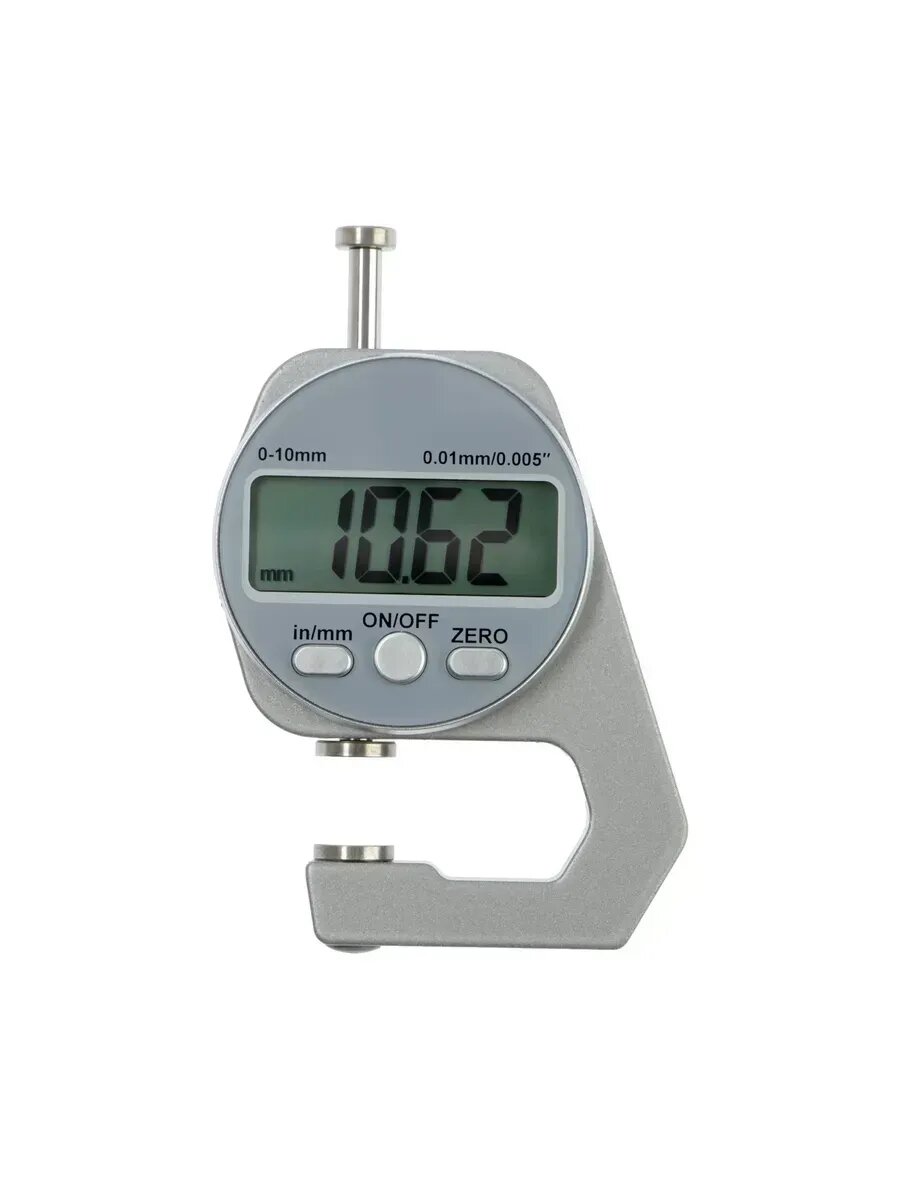 Толщиномер электронный, диапазон 0-10 мм, точность 0.01 мм