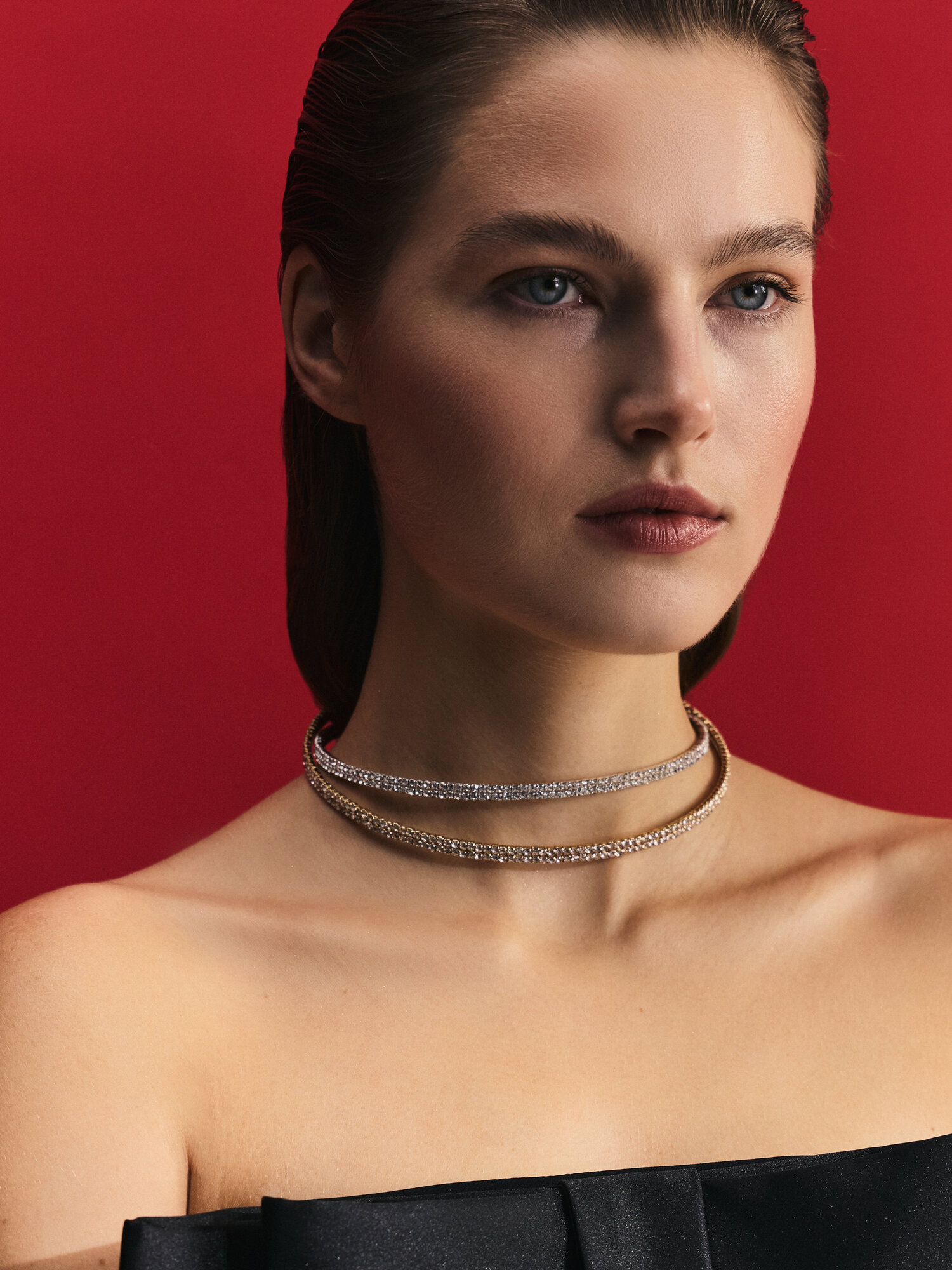 Колье, стекло