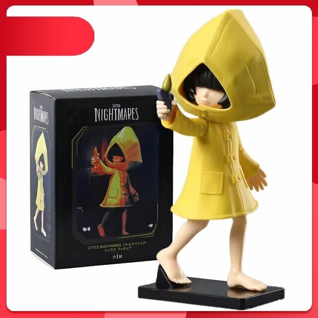 Коллекционные фигурки Six и Mono из Little Nightmares с пьедесталом 17 см, набор для декора стола и машины, игровой мерч 2025