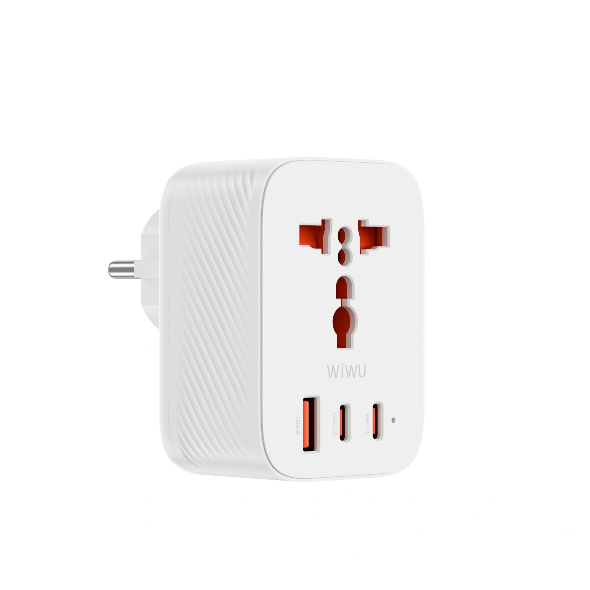 Дорожный адаптер WiWU Power Cube GaN мощностью 20 Вт, 1A+2C+1 розетка, Wi-UA007
