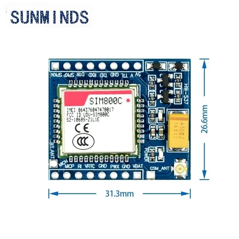 Модуль SIM800C GSM GPRS SUNMINDS