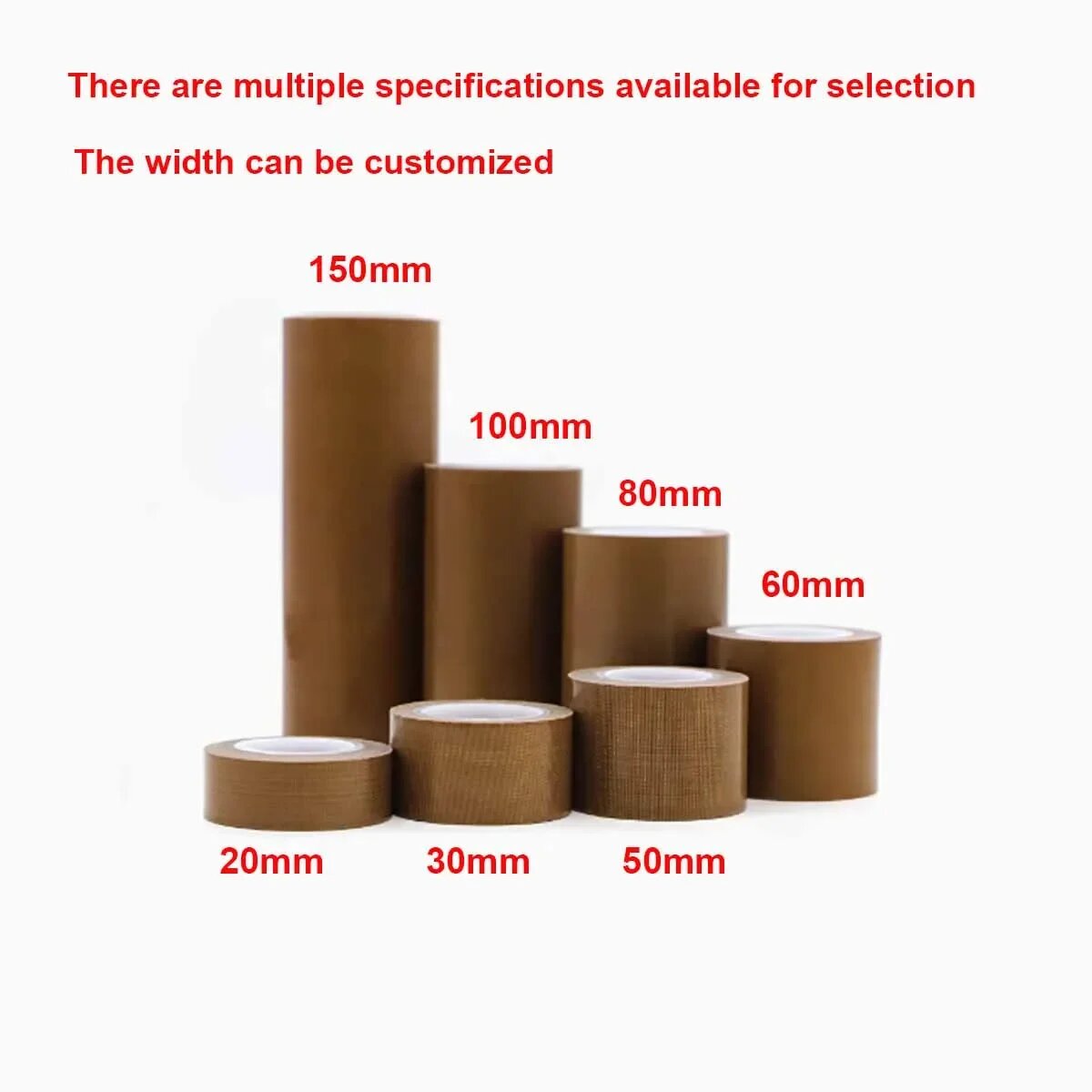 Теплоизоляционная лента PTFE Cloth 10 м 200mm, 0.18mm