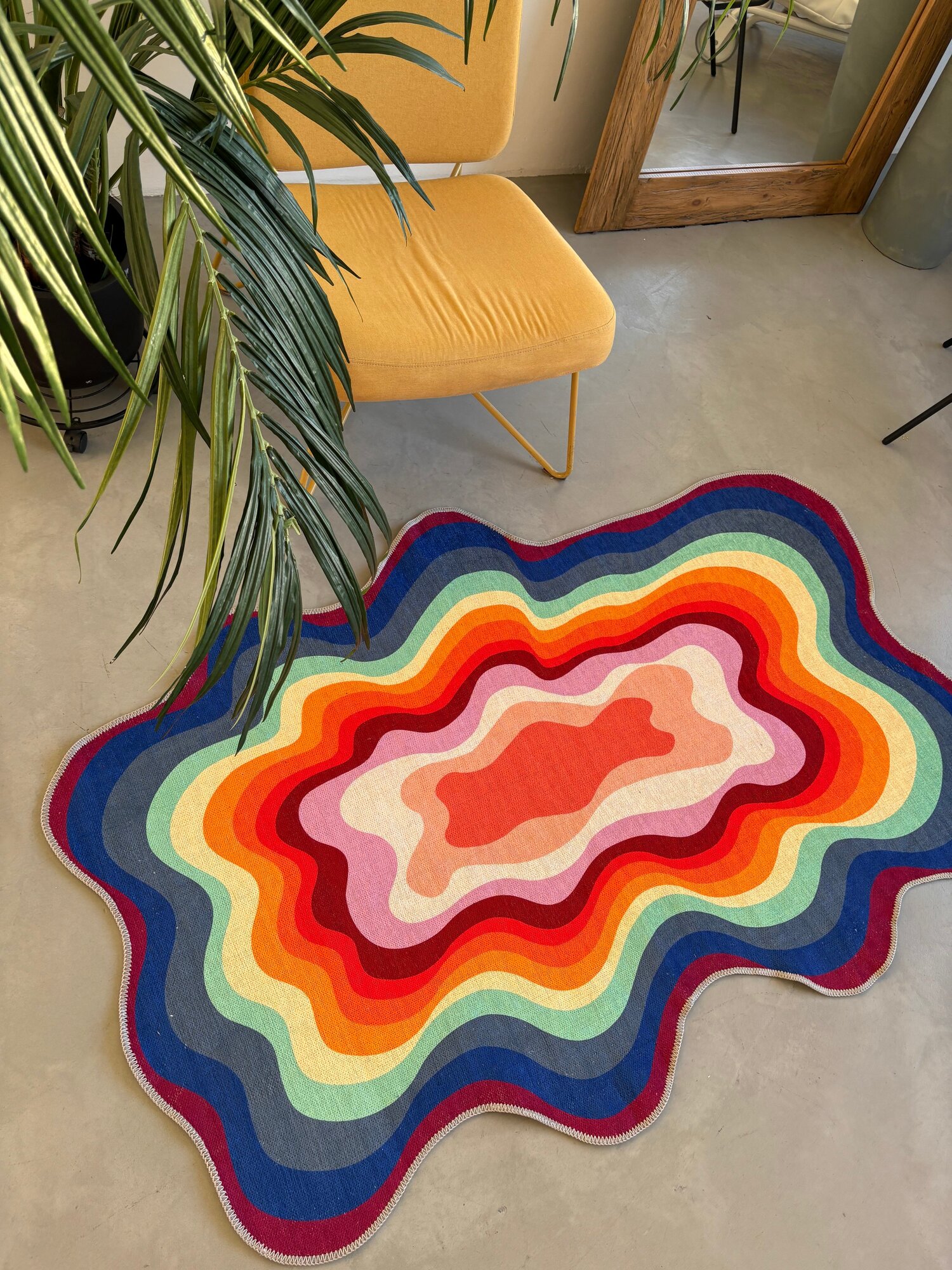 Ковер волнистый Радуга 120х180