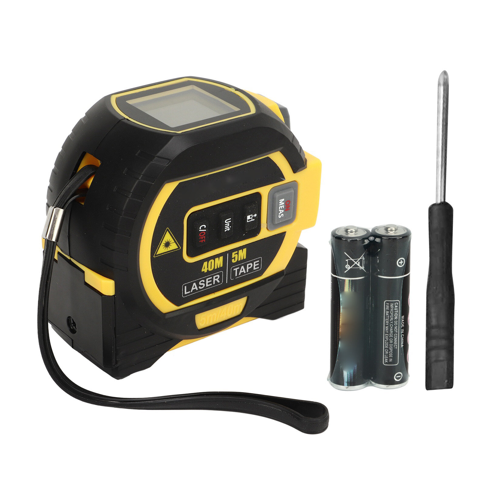 Инфракрасная рулетка с ЖК-дисплеем, 2 дюйма, измерительная лента с перекрестными линиями, длина 5 м