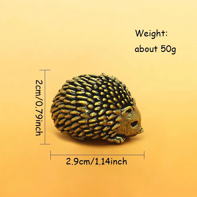 Латунный ежик статуэтка, Цвет: 1PC Hedgehog B