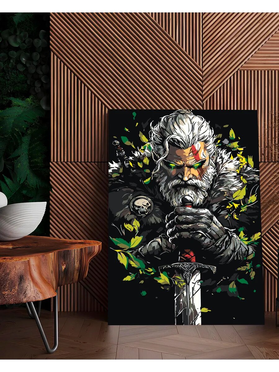 Картина по номерам Ведьмак_Геральт_Мутант