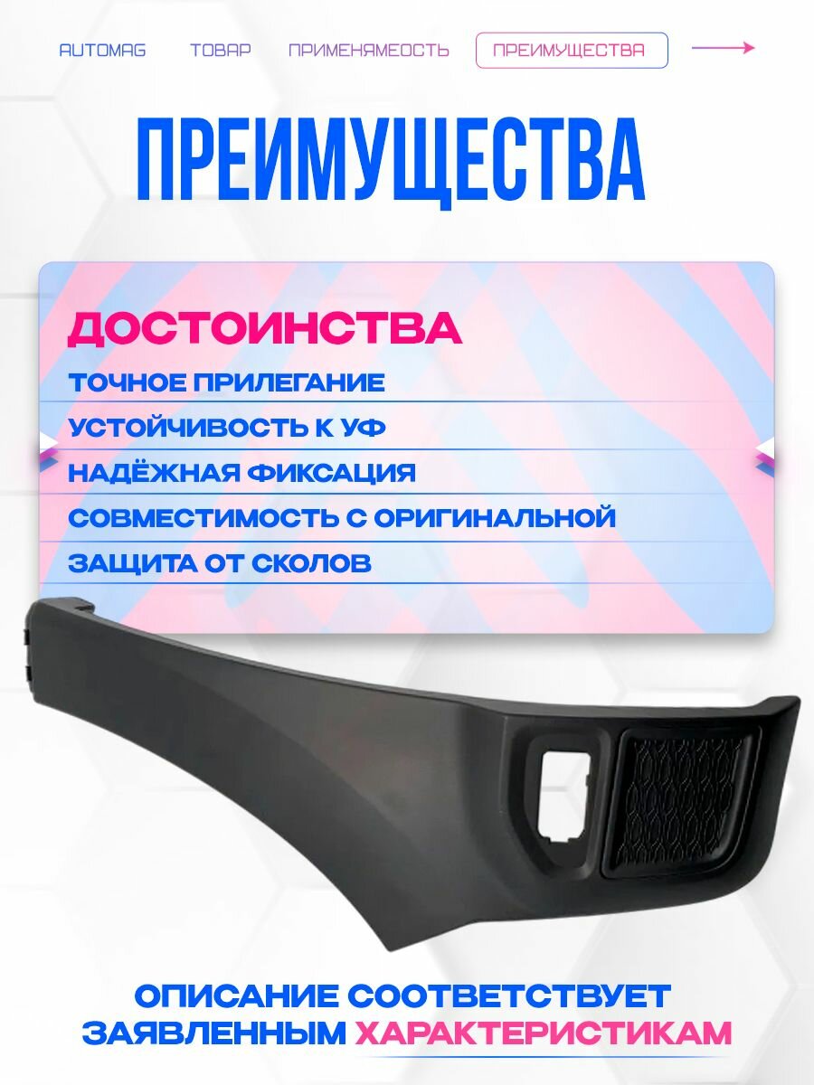 Накладка защитная (локер) переднего правого крыла, Duster II, Kaptur, Arkana, оригинал, 638742077R
