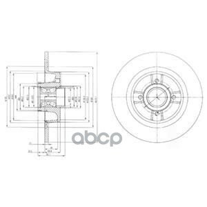 Тормозной диск Delphi BG9029RS Renault Megane, Renault Scenic