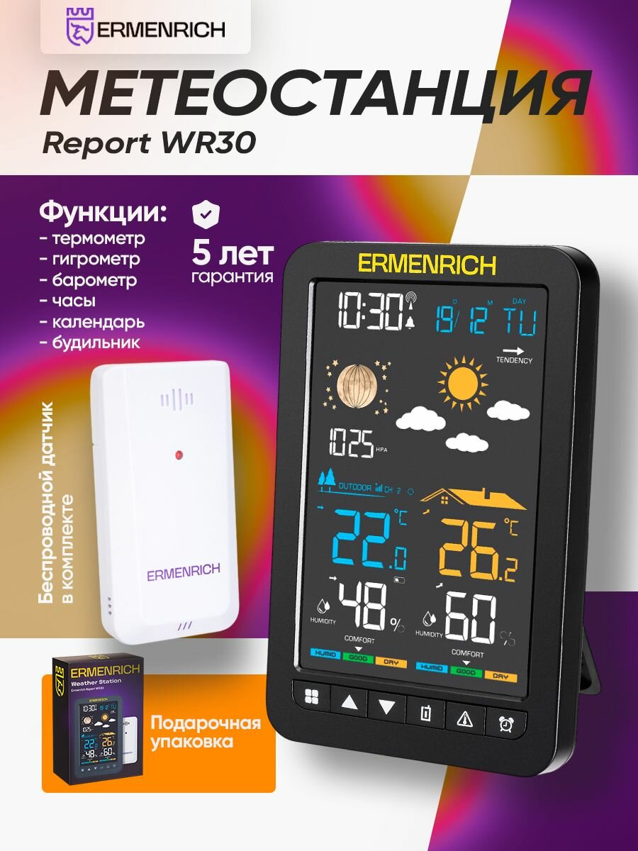 Метеостанция Ermenrich Report WR30