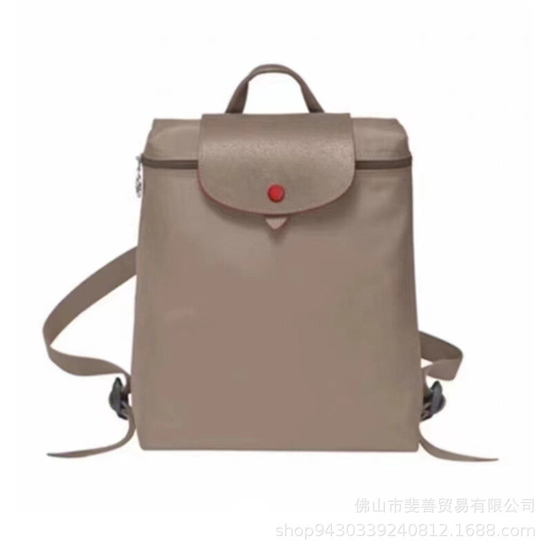 Новый рюкзак Longchamp, складной, полный цветовой спектр, двойная сумка через плечо, нейлоновый рюкзак для студентов, повседневный и универсальный