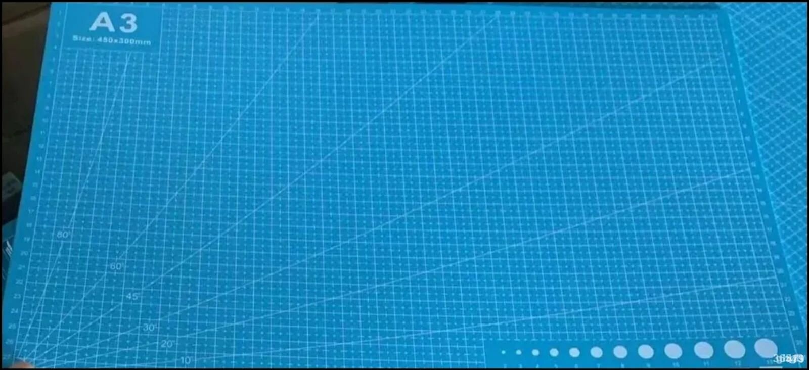 Коврик/ Мат для резки А3, непрорезаемый, раскройный мат для рукоделия, резки ткани и бумаги, моделирования, пэчворка