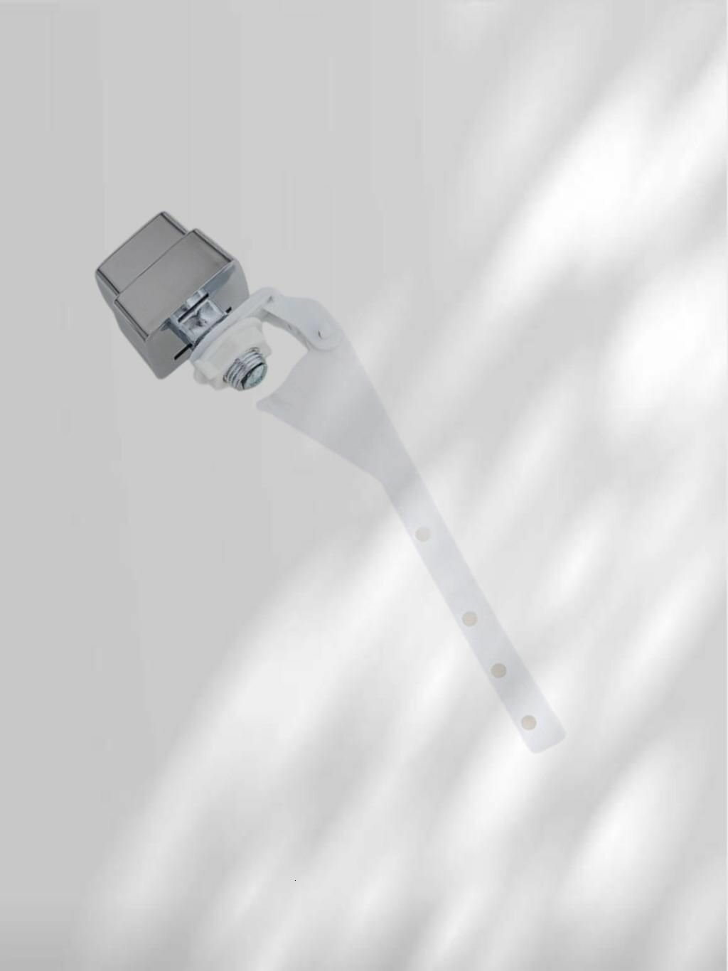 Универсальный комплект рычагов слива для унитаза, - Квадратная кнопка с буквой p