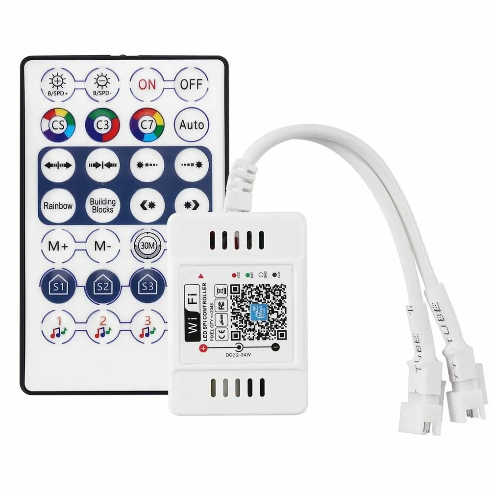 DC12-24V 28-клавишный RF-контроллер с дистанционным управлением для светодиодной ленты RGB WS2811