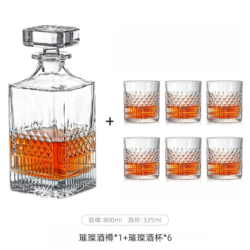 Высококлассный барный клуб виски бокал вина бутылки спиртных напитков Набор из 6 чашек Aurora·Brilliant Whiskey