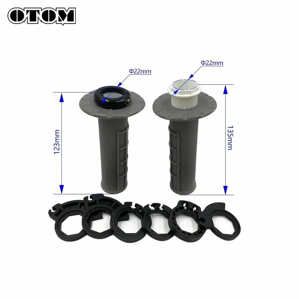 Ручки руля (грипсы) OTOM "Lock-on" (Оранжевый)