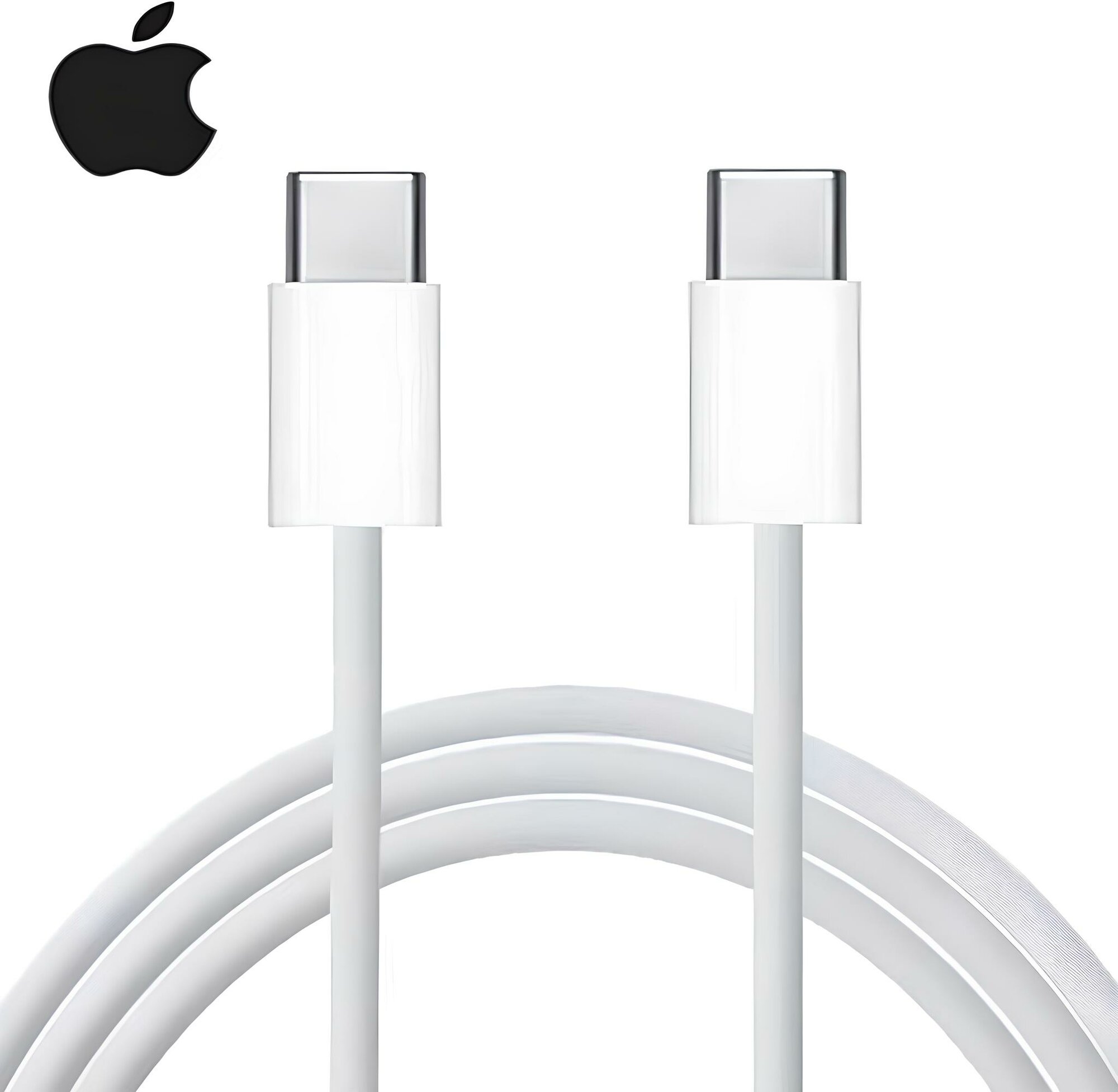 Зарядный кабель Apple USB Type C - USB Type C, 1 метр, 1шт, Белый (muf72zm/a), оригинальный